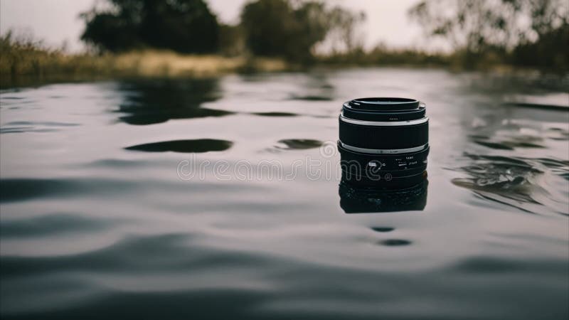 Camera Lens Floating on Water Stock Footage - Video of daytime, shallow ...