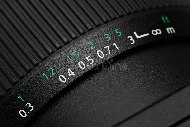 Camera lens focus ring stock photo. Image of media, indoors - 31431756