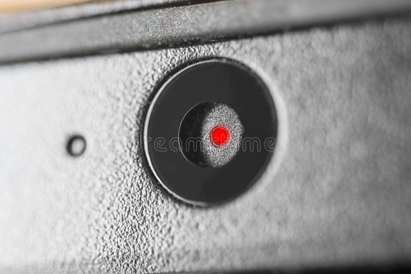 Computer front camera lens stock photo. Image of internet - 114713364
