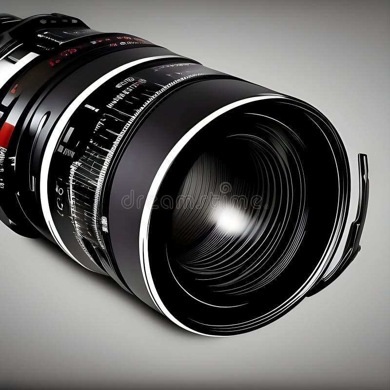 Camera Lens, Generative AI Illustration. Stock Illustration ...
