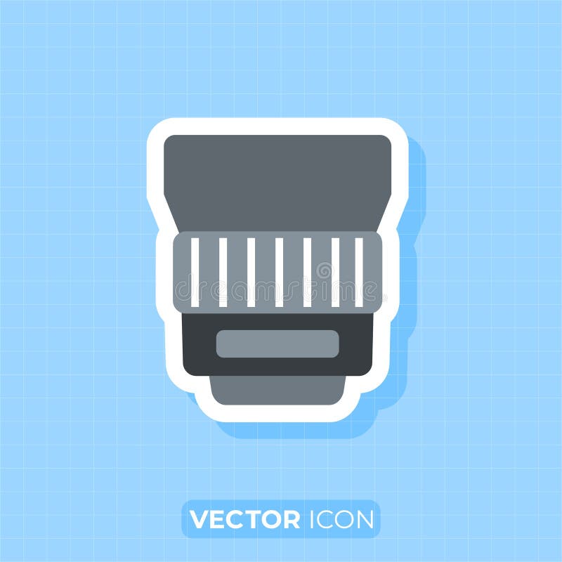 Camera Lens Icon,Fixed Lens,Flat Design Element Stock Vector ...