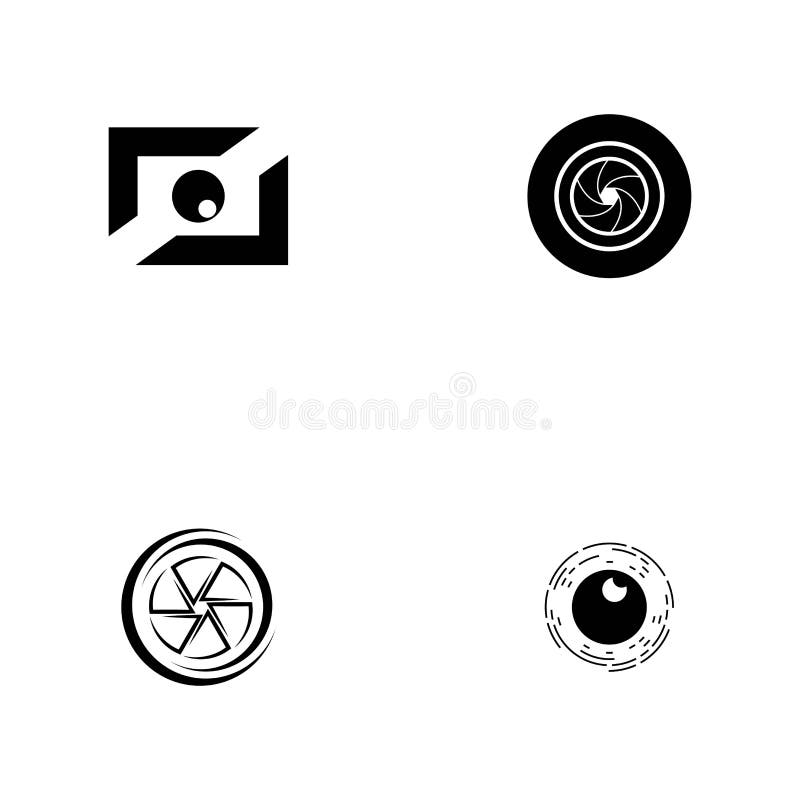 Camera lens icon logo stock illustration. Illustration of preview ...