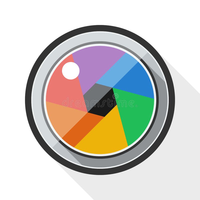 Camera lens icon stock vector. Illustration of camera - 235750587