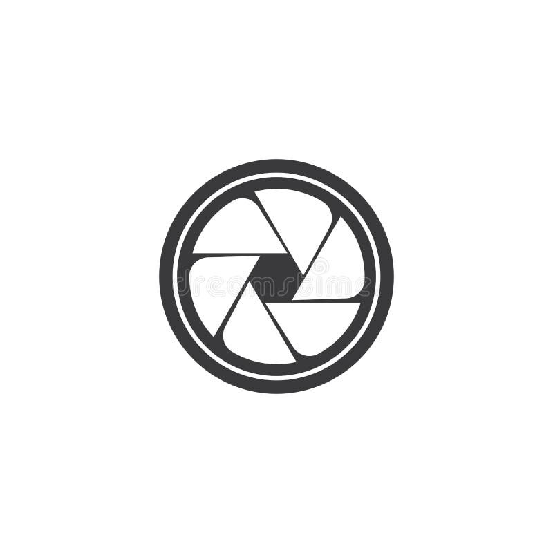 Camera Lens Icon and Symbol Logo Stock Vector - Illustration of film ...
