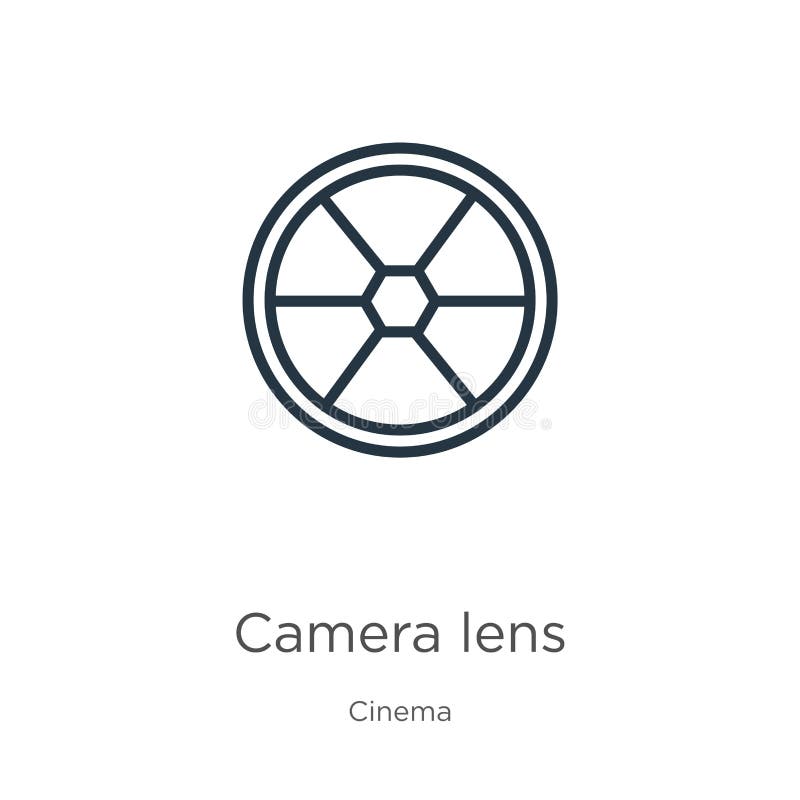 Camera Lens Icon Vector. Trendy Flat Camera Lens Icon from Cinema ...