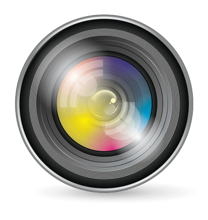 Camera Lens Icon stock vector. Illustration of professional - 35433522