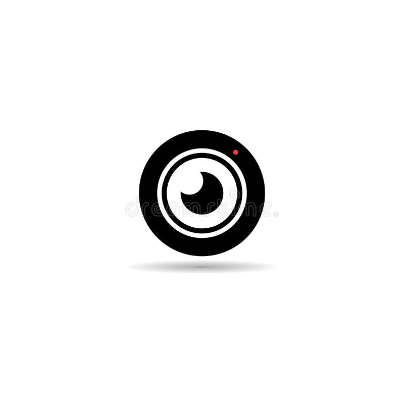 Camera lens icon stock vector. Illustration of creative - 211840890