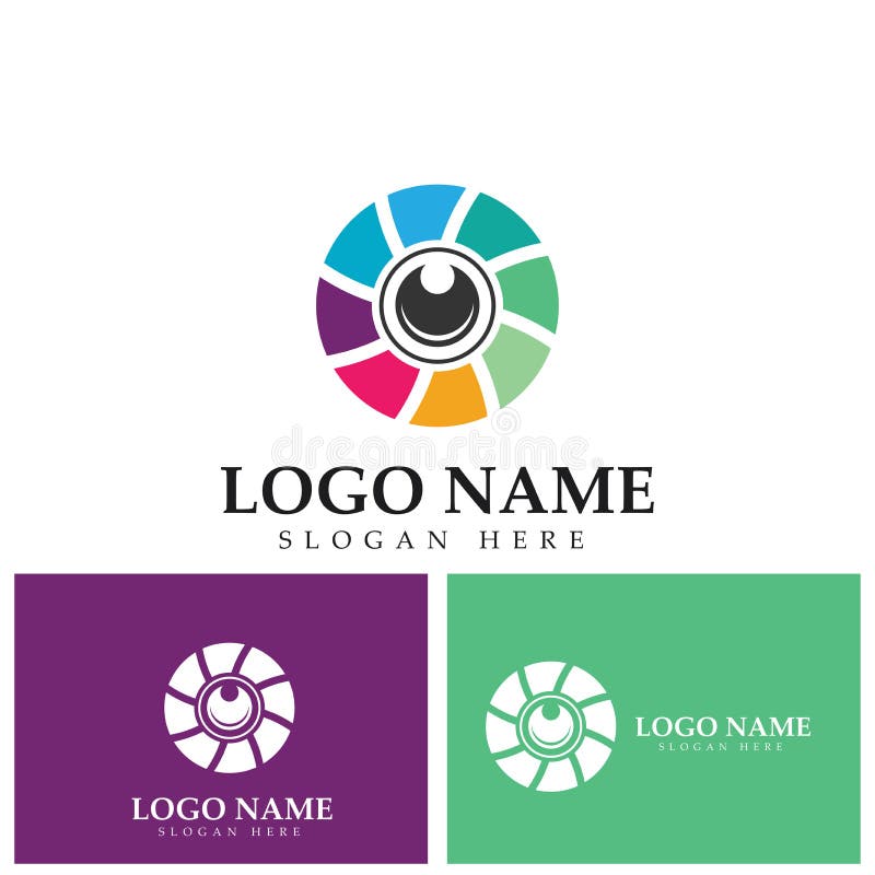 Camera Lens Icon Vector Design Illustration. Stock Vector ...