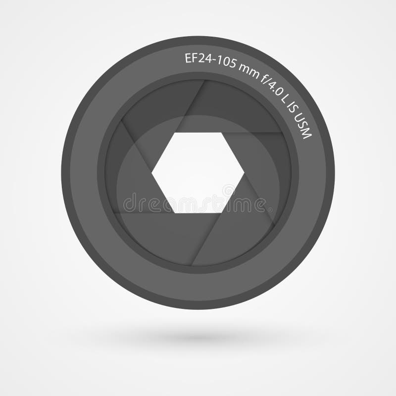 Camera lens icon. stock vector. Illustration of optic - 40677750