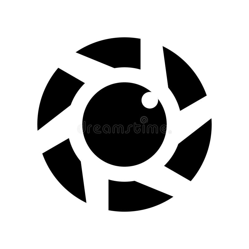 Camera lens icon stock vector. Illustration of capture - 273379341