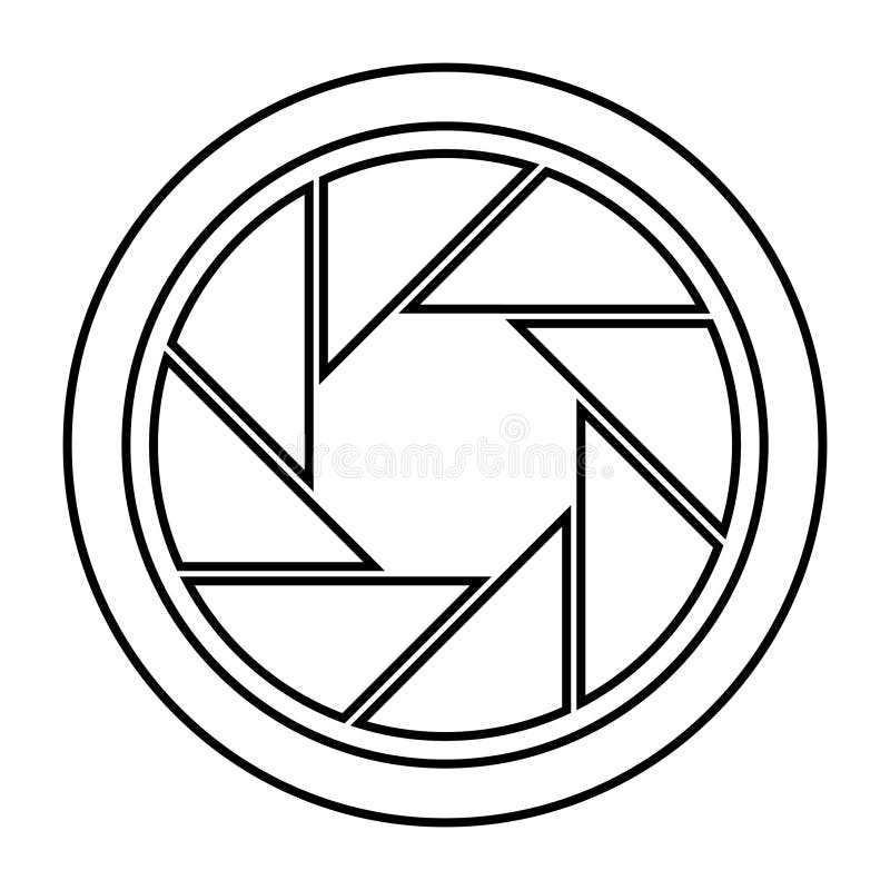 Camera lens icon vector stock vector. Illustration of optic - 282290887