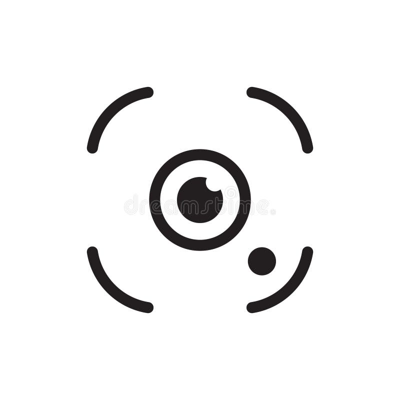 Camera lens icon vector stock vector. Illustration of equipment - 303836540