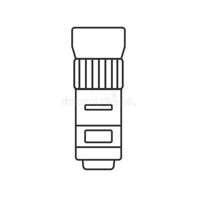 Camera with Lens Icon,Side View of Camera,Flat Design Stock Vector ...