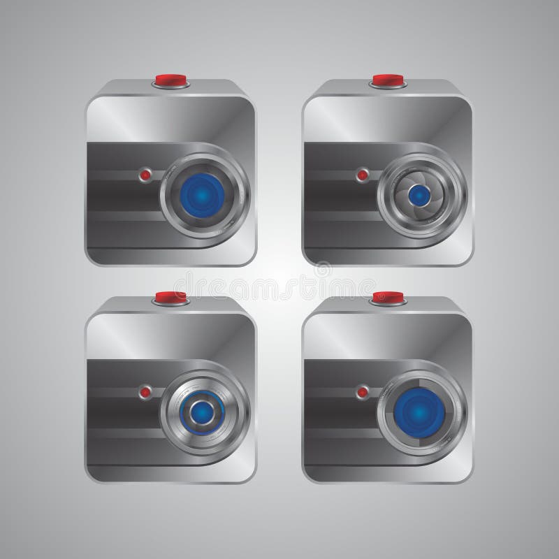 Camera lens interface stock vector. Illustration of video - 33534438
