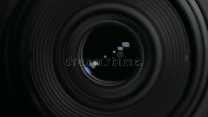 Camera Lens Iris Opening and Closing, F-stop Aperture Stock Footage ...