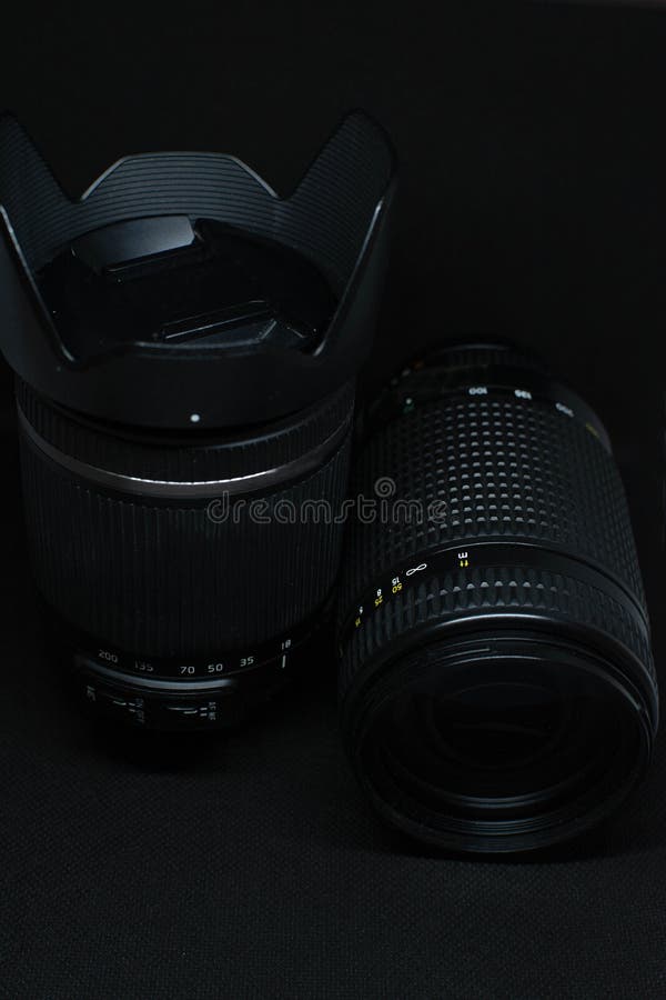 Optical cameras on wall stock photo. Image of building - 15133534