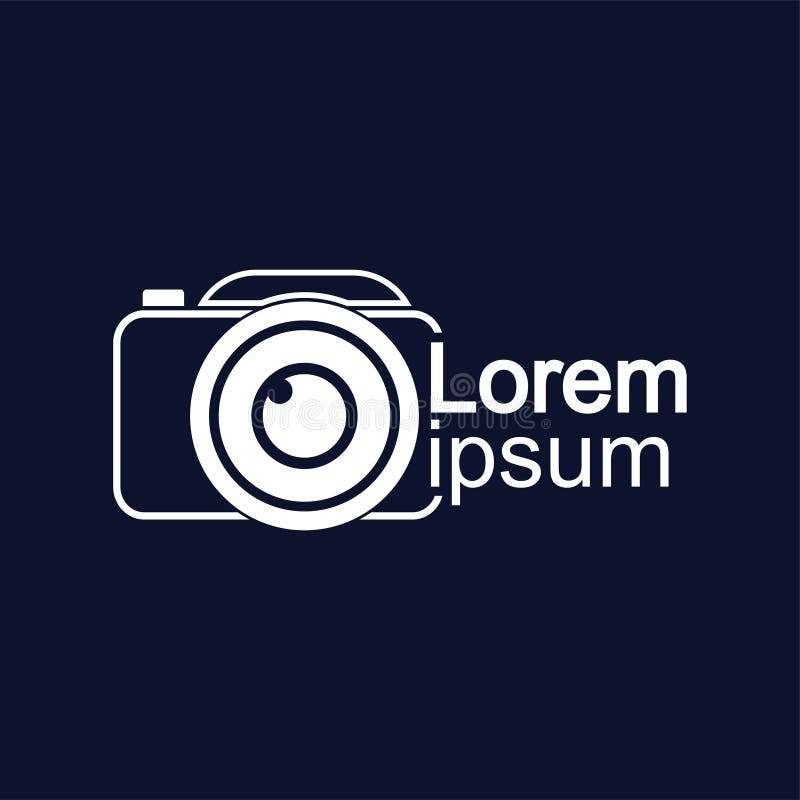 Camera Lens Logo Icon Vector Template Stock Vector - Illustration of ...
