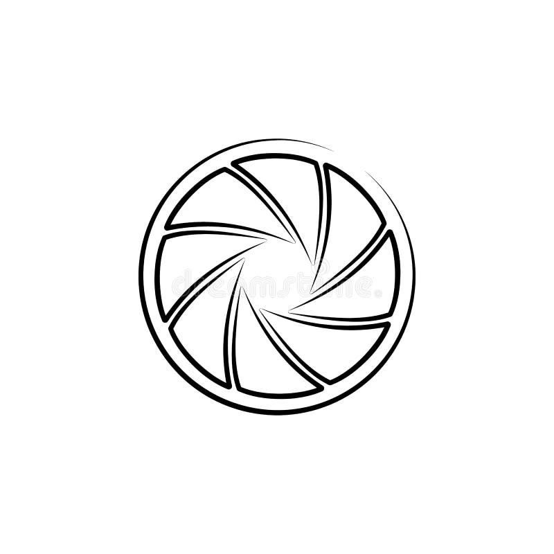 Photographic Lens Icon Outline Style Stock Illustrations – 1,386 ...