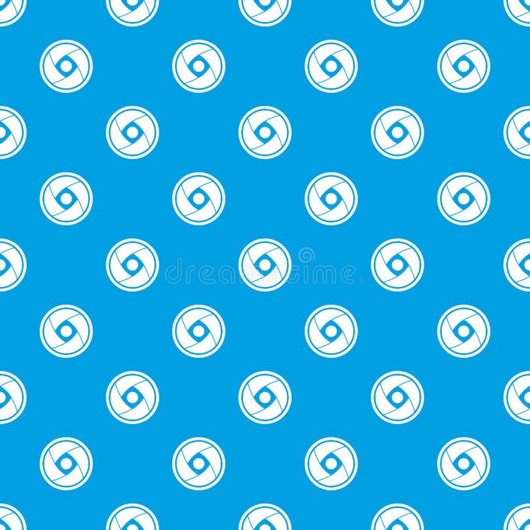Camera Lens Pattern Seamless Blue Stock Vector - Illustration of ...