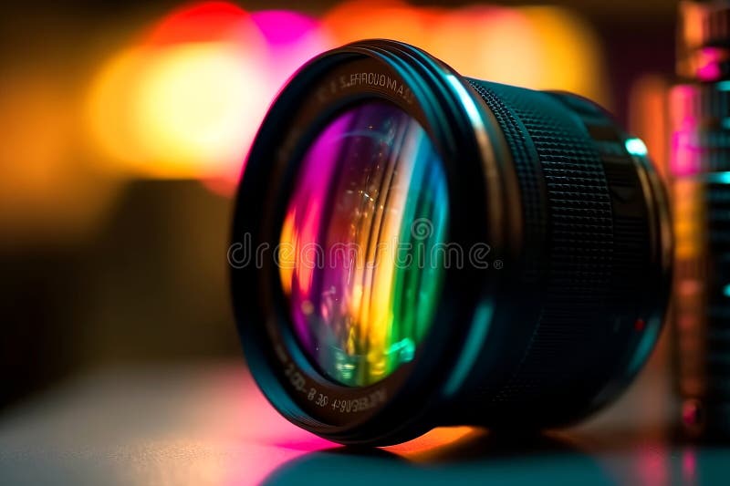 Rainbow Refraction Overlay, Prism Light Effect, Leak Flare. Stock ...