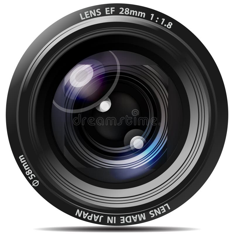Camera lens stock vector. Illustration of design, professional - 61629547