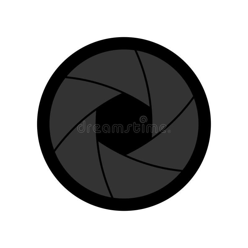 Camera Lens Shutter Icon Isolated on Transparent Background Stock ...