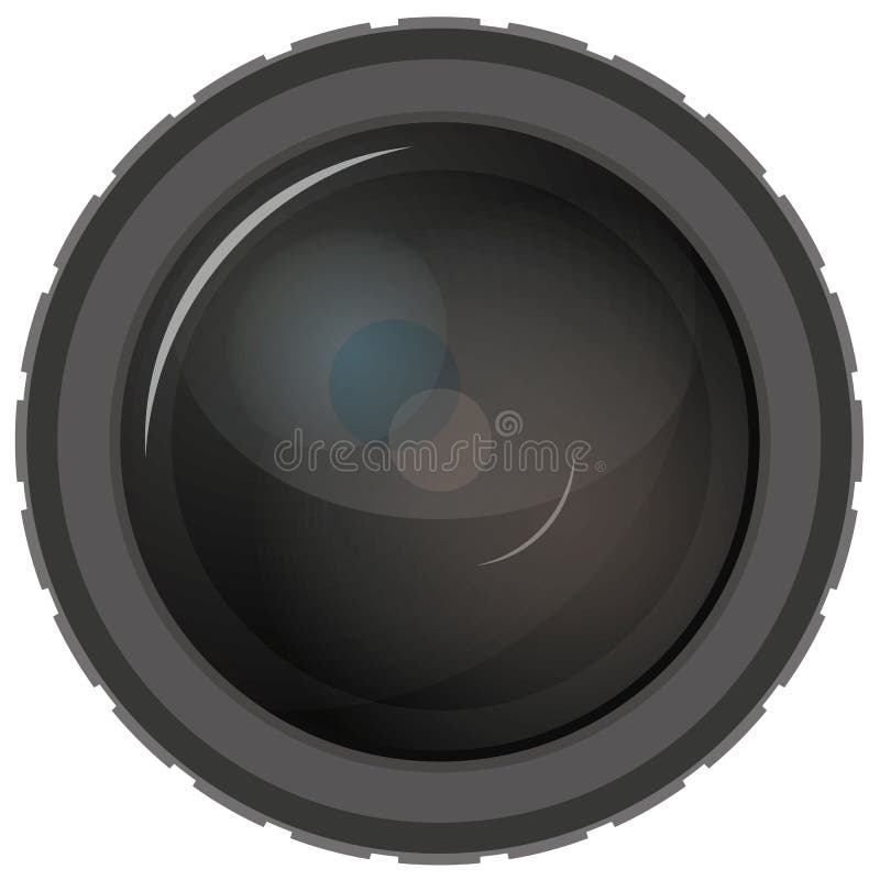 Camera lens stock vector. Illustration of objective, camera - 40630665
