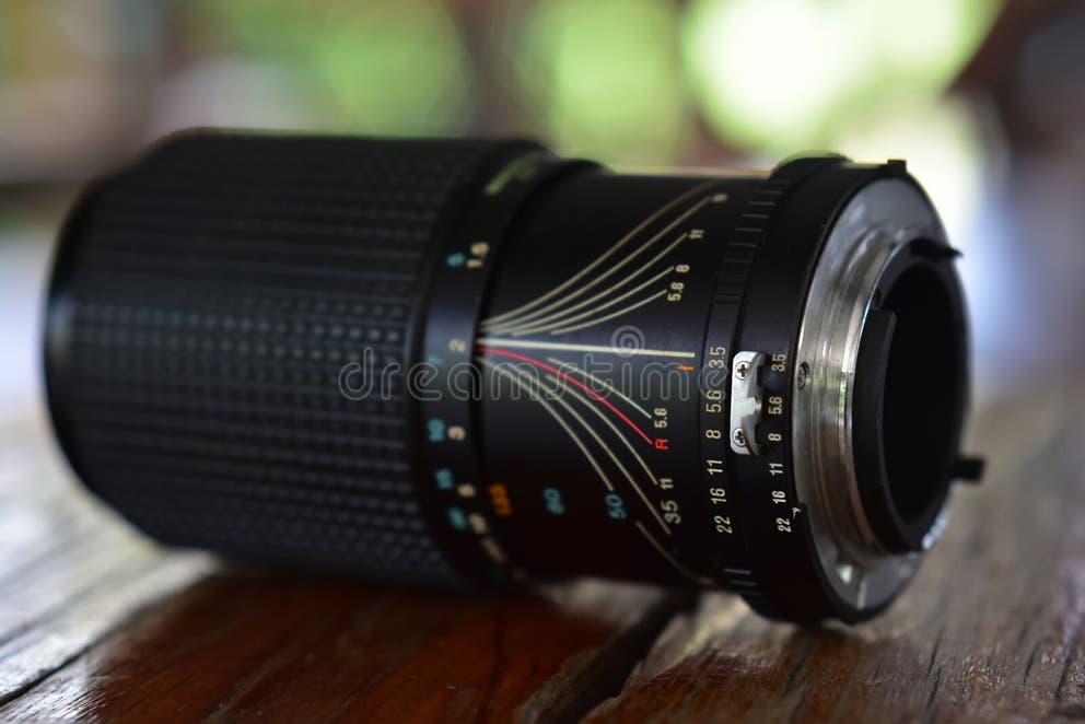 Camera lens on table stock image. Image of adjustable - 258882365