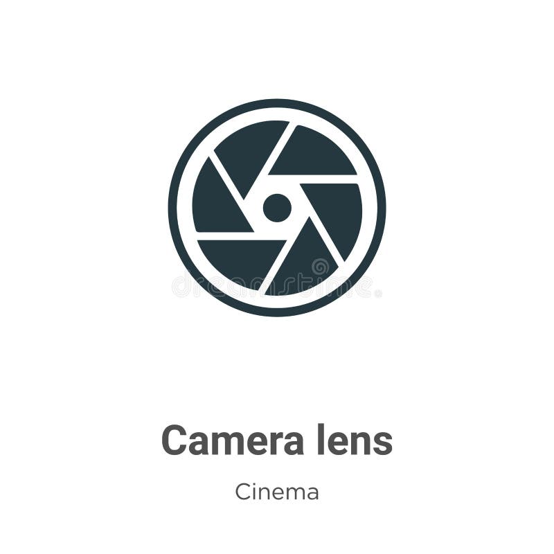 Flat Camera Lens Icon