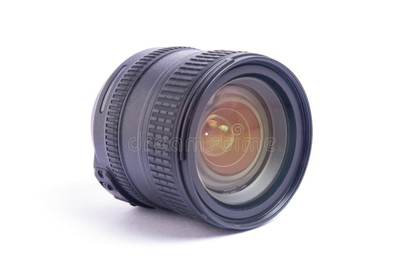 Camera Lens on White stock photo. Image of square, technology - 138698016