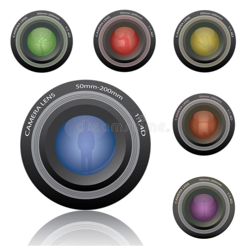 Camera Lens Focal Length Stock Illustrations – 1,073 Camera Lens Focal ...