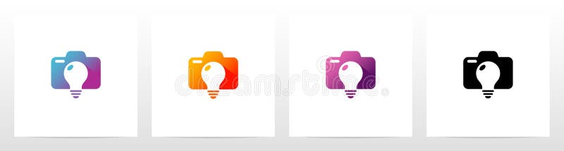 Camera and Lightbulb Logo Design Stock Vector - Illustration of focus ...