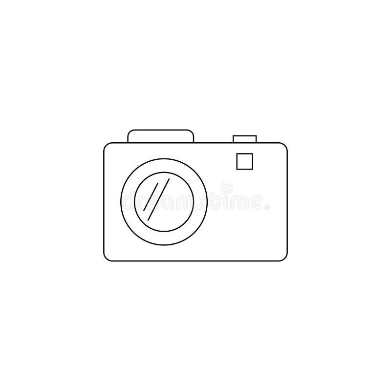 Camera line icon stock vector. Illustration of lens - 250731682