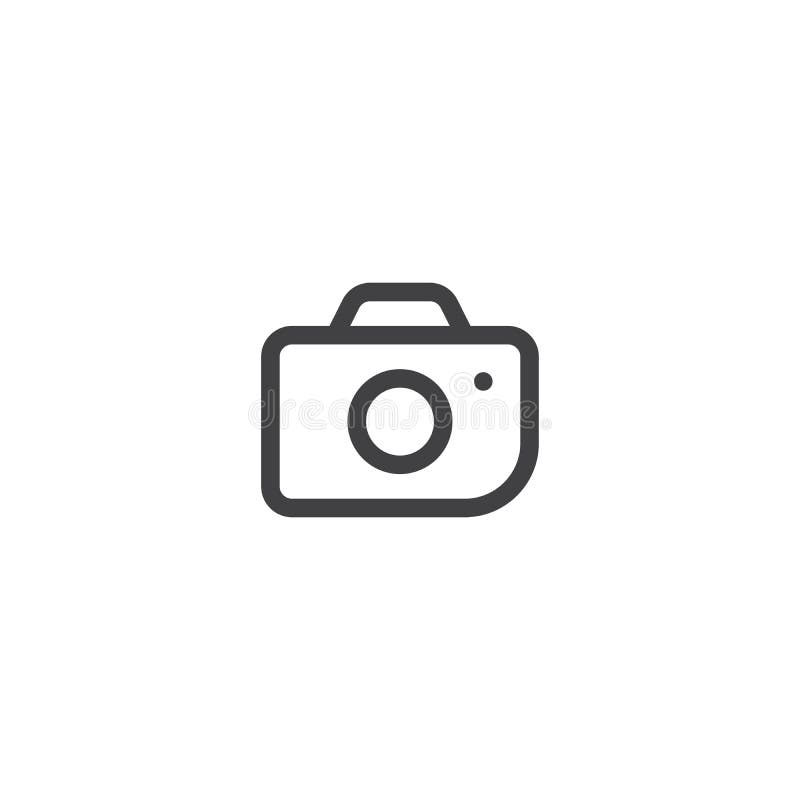 Camera Line Icon. Linear Style Sign for Mobile Concept and Web Design ...