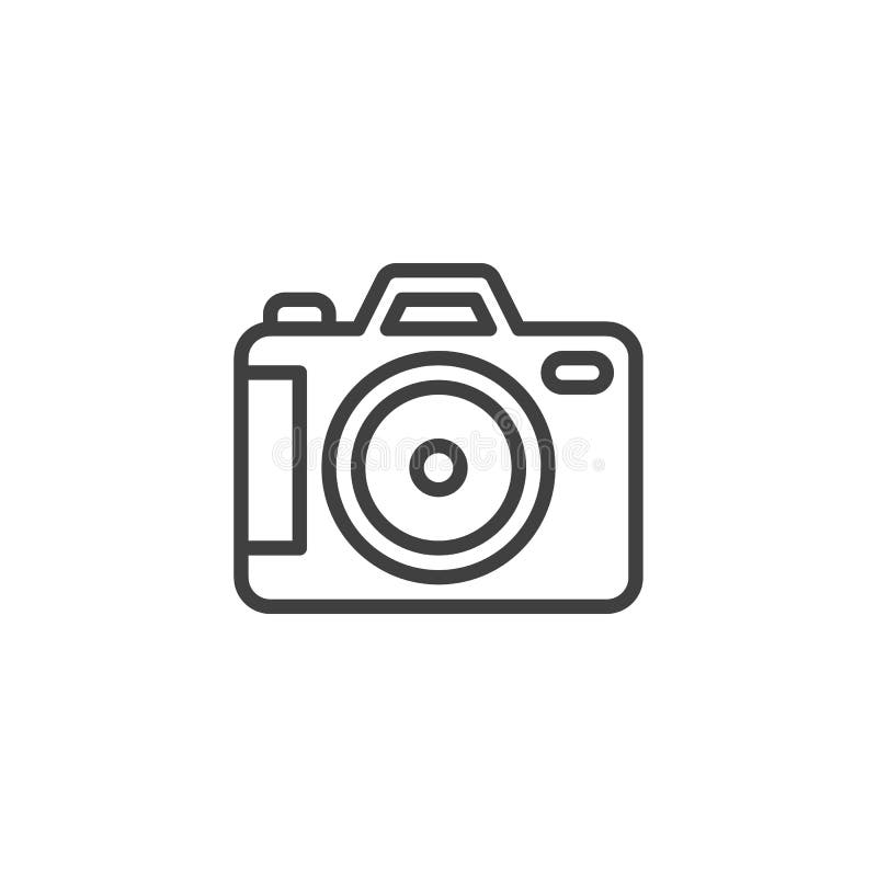 Camera line icon stock vector. Illustration of editable - 244795329