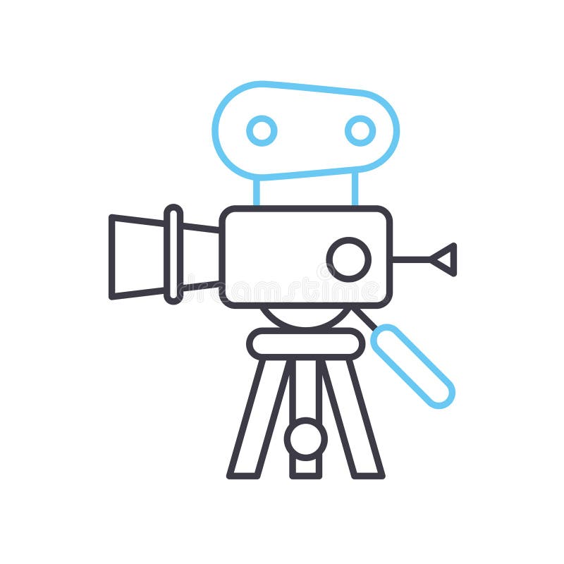 Camera Line Icon, Outline Symbol, Vector Illustration, Concept Sign ...