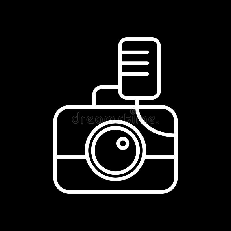 Camera Line Icon, Outline Vector Illustration, Linear Pictogram ...