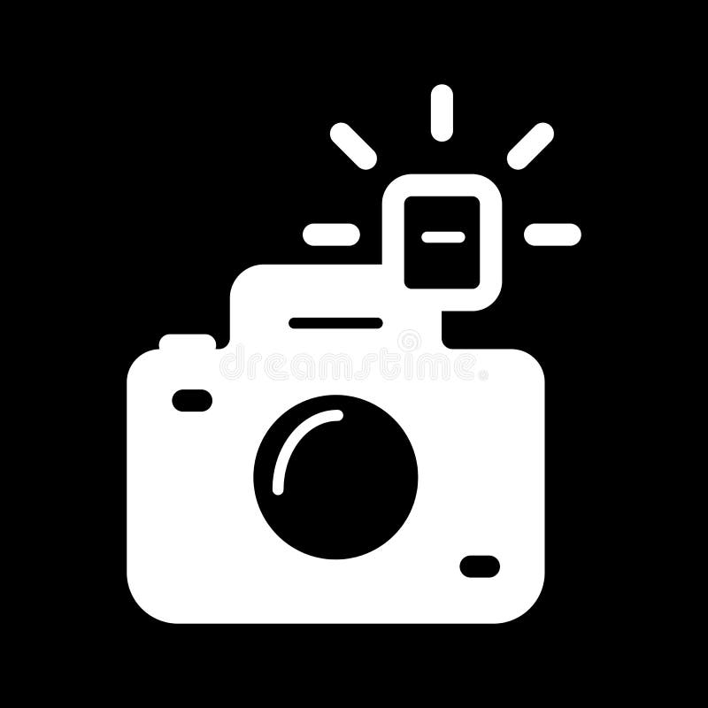 Camera Line Icon, Solid Vector Illustration, Linear Pictogram Isolated ...