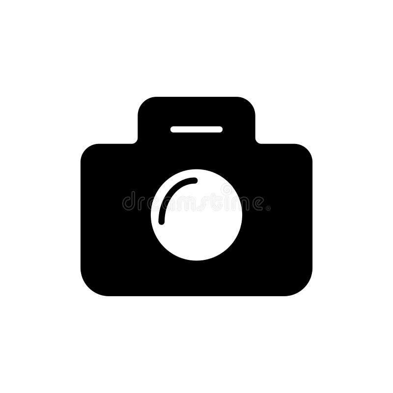 Camera Line Icon, Solid Vector Illustration, Linear Pictogram Isolated ...