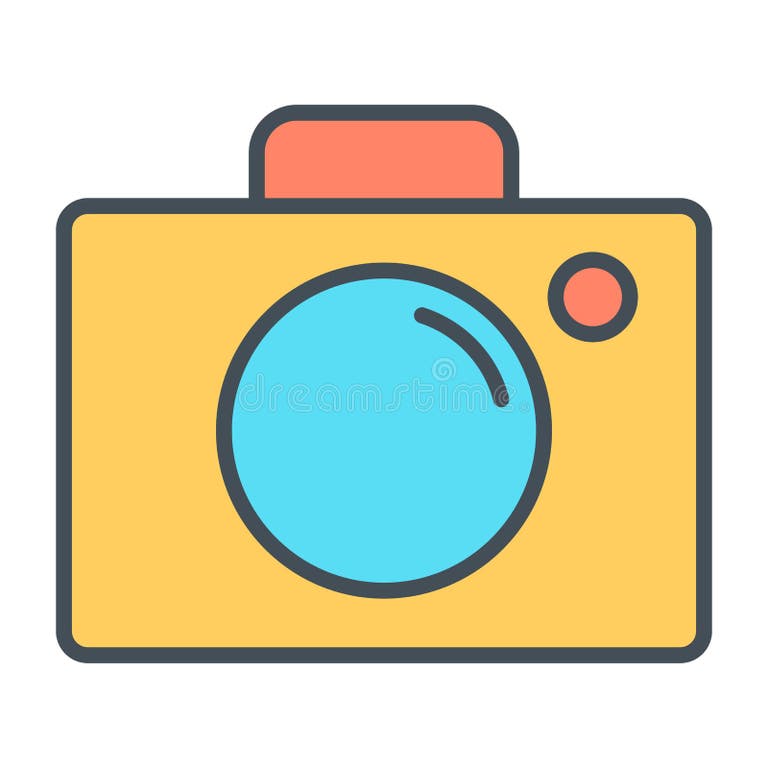 Camera Line Icon. Vector Simple Minimal 96x96 Pictogram Stock Vector ...