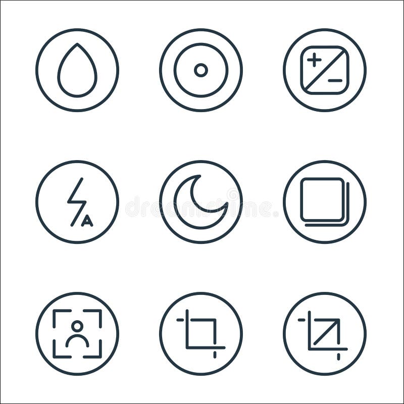 Automatic Mode Button Line Icon Stock Vector - Illustration of outline ...