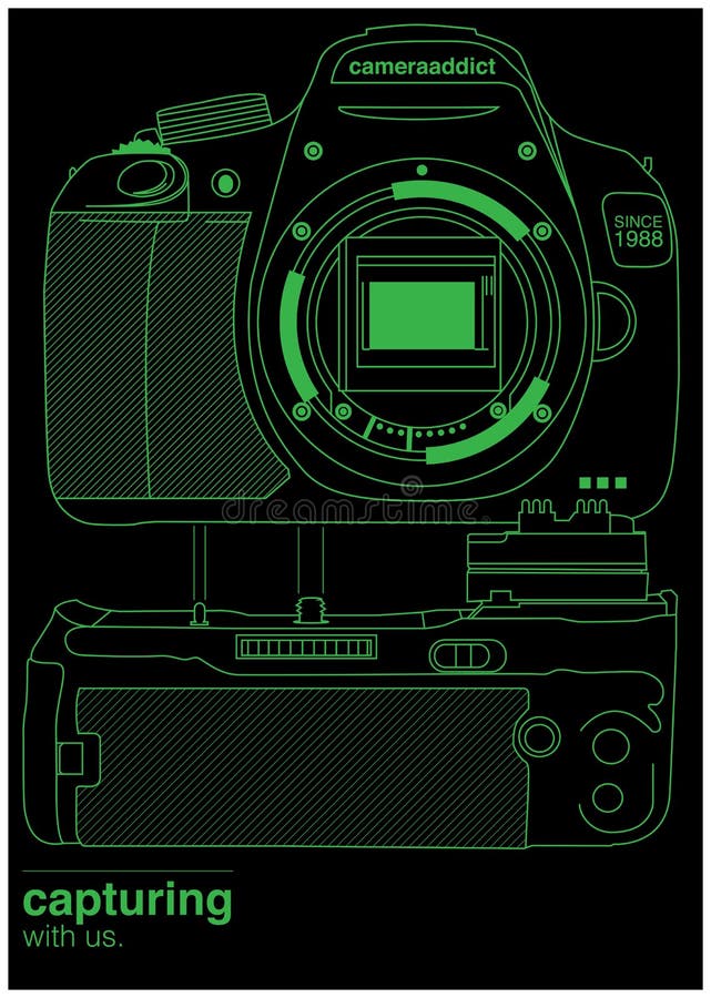 Camera Line stock vector. Illustration of design, idle - 73624535