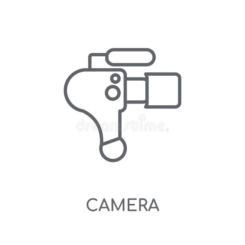 Camera Linear Icon. Modern Outline Camera Logo Concept on White Stock ...