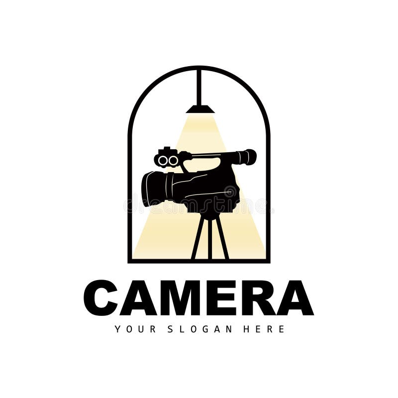 Camera Logo, Cameraman Design, Studio Camera and Photographer Vector ...