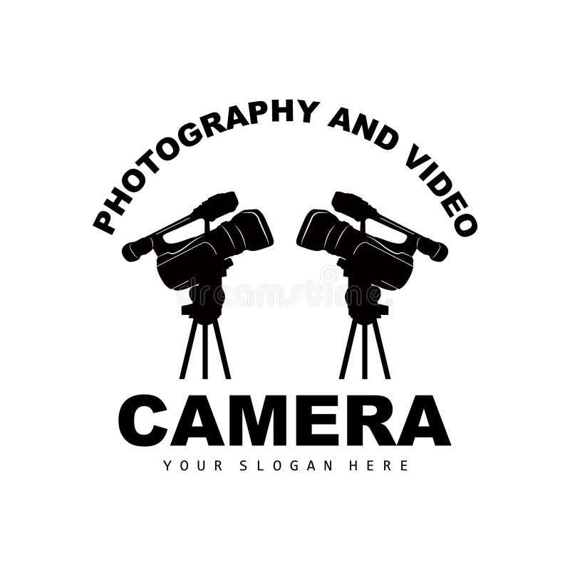 Camera Logo, Cameraman Design, Studio Camera and Photographer Vector ...
