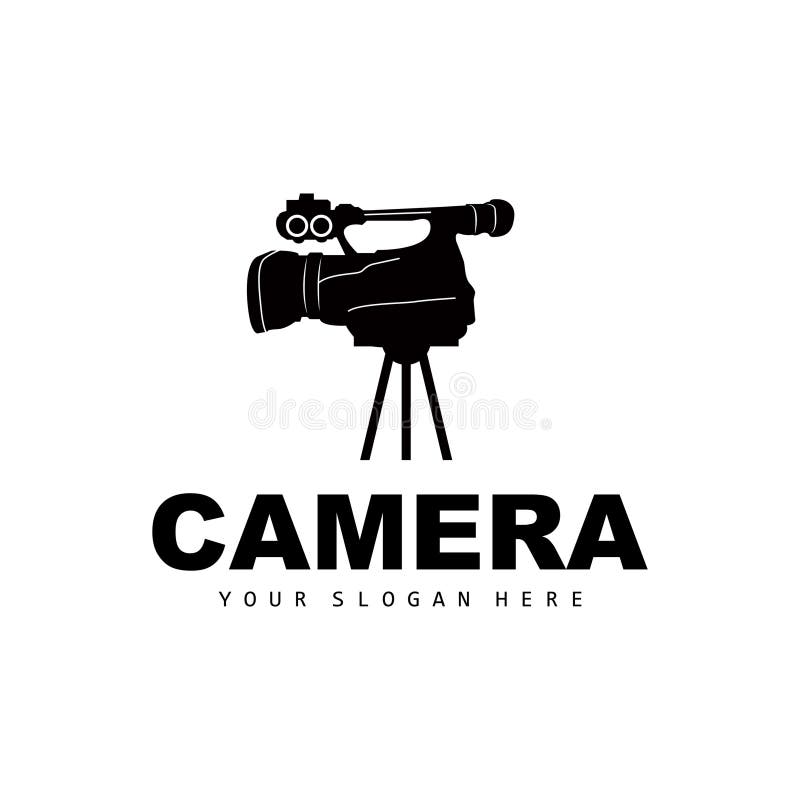 Camera Logo, Cameraman Design, Studio Camera and Photographer Vector ...