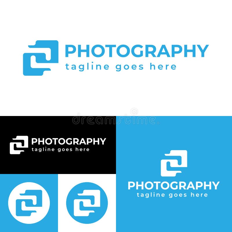 Camera Logo.Photography Square Shape Logo Template.Vector Illustration ...