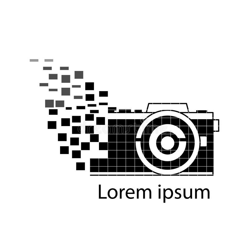 Camera Logo,pixel Art Design,vector Illustrations Stock Vector ...