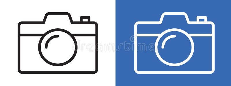 Camera Logo Sign Set Vector Outline Stock Illustration - Illustration ...
