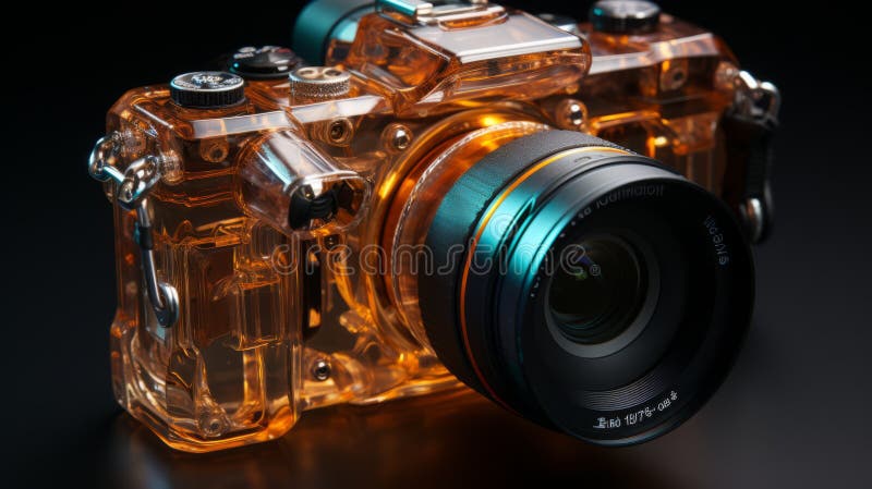 A Camera that is Made Out of Clear Plastic Stock Illustration ...